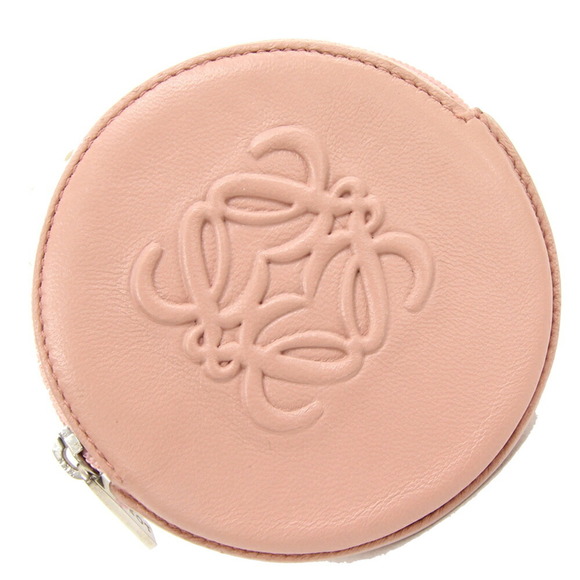 Loewe | Accessories | Loewe Coin Case Anagram Pink Beige Leather Wallet ...